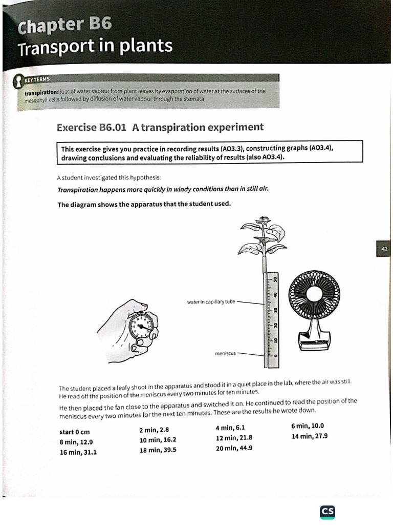 Chapter - B6 - Biology - Workbook Answered | PDF | Humidity | Earth ...