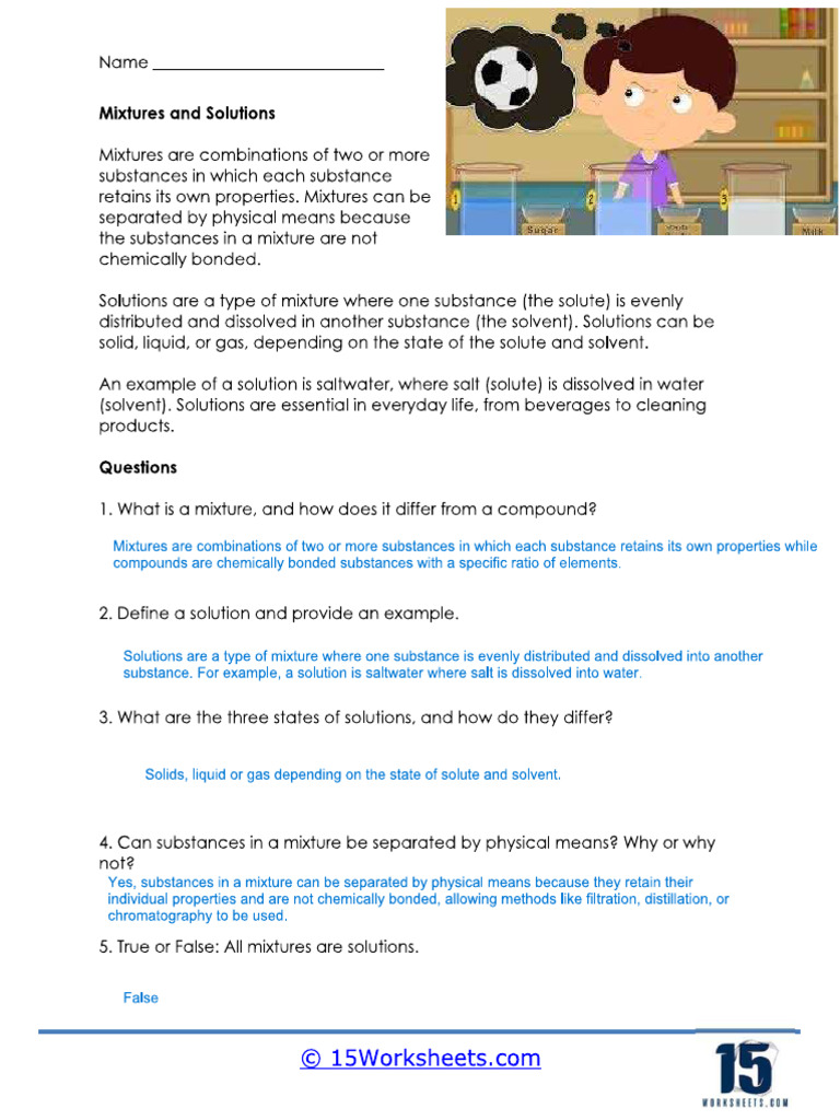 Maria Gray Mixtures and Solutions | PDF