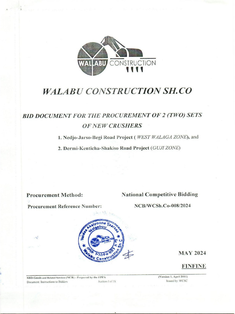 Nedjo & Dermi kenticha Bid Doc 2 | PDF