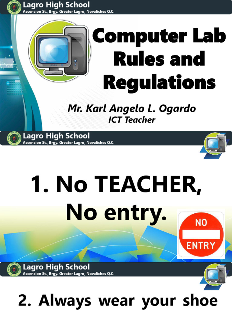 ComLab Rules and Regulations | PDF | Computer Hardware | Computer ...