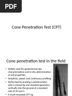 Technical Note CPT and Dissipation Tests | PDF | Porosity | Pressure