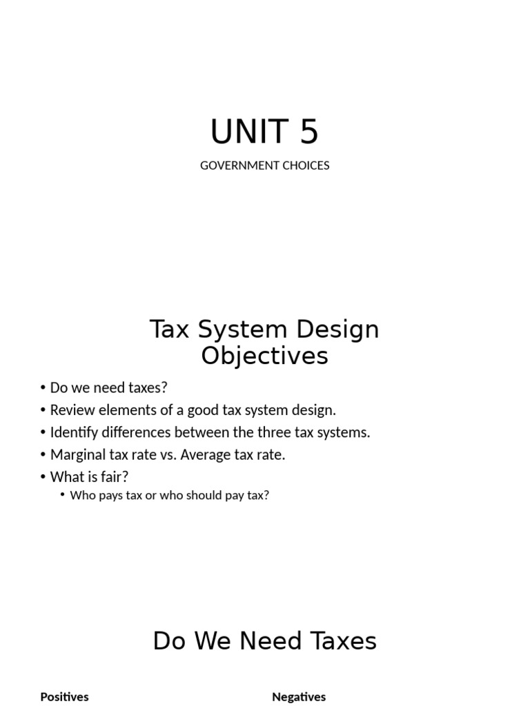 Tax System Design and Fairness Explained | PDF | Taxes | Tax Rate