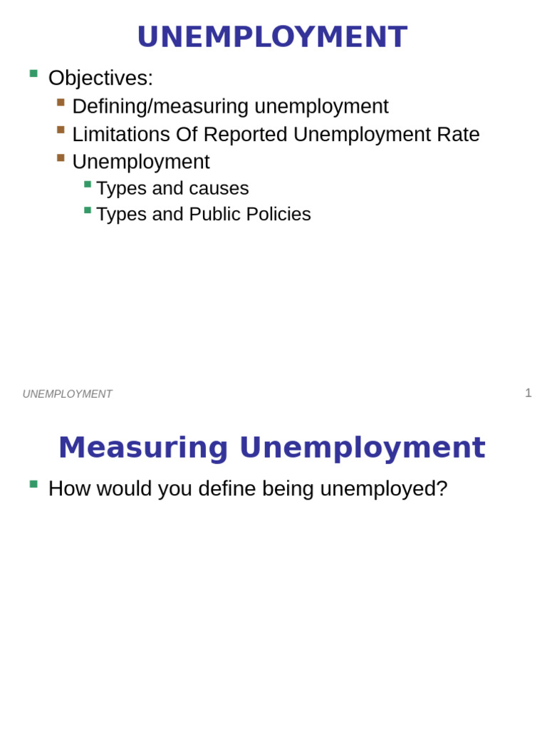 Understanding Unemployment Types and Metrics | PDF | Unemployment ...