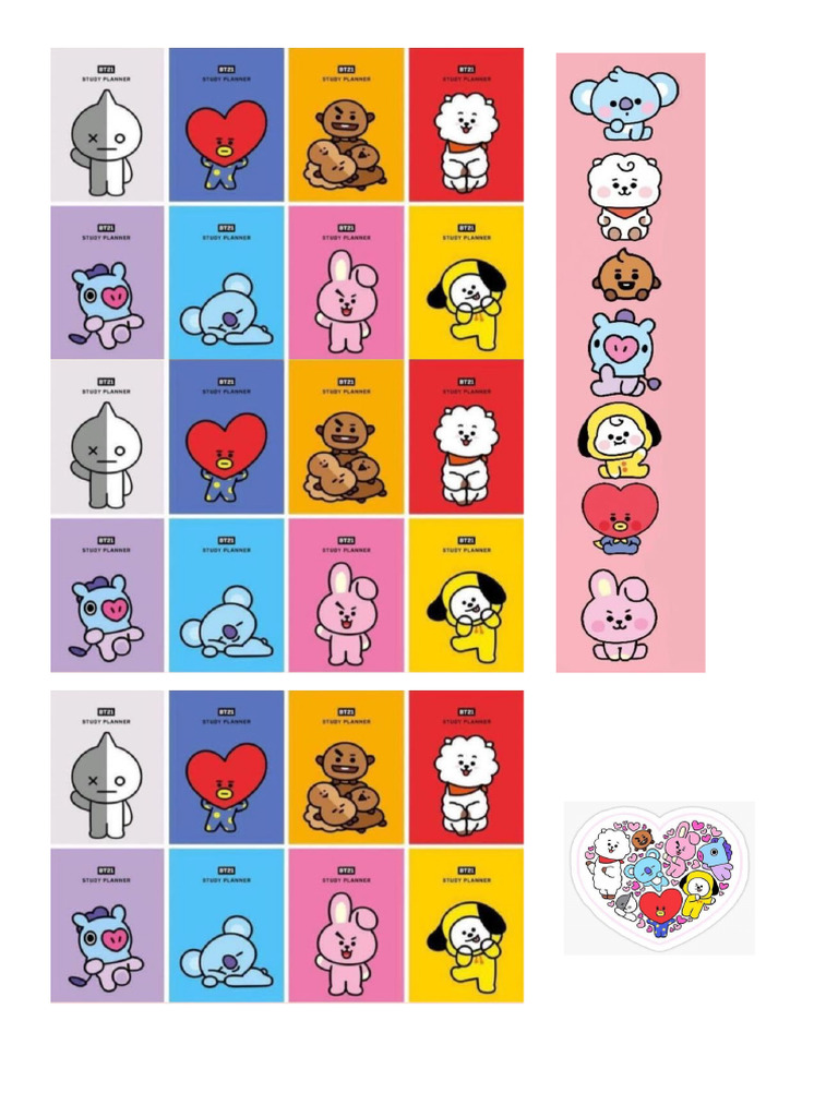 BT21 Adesivos | PDF