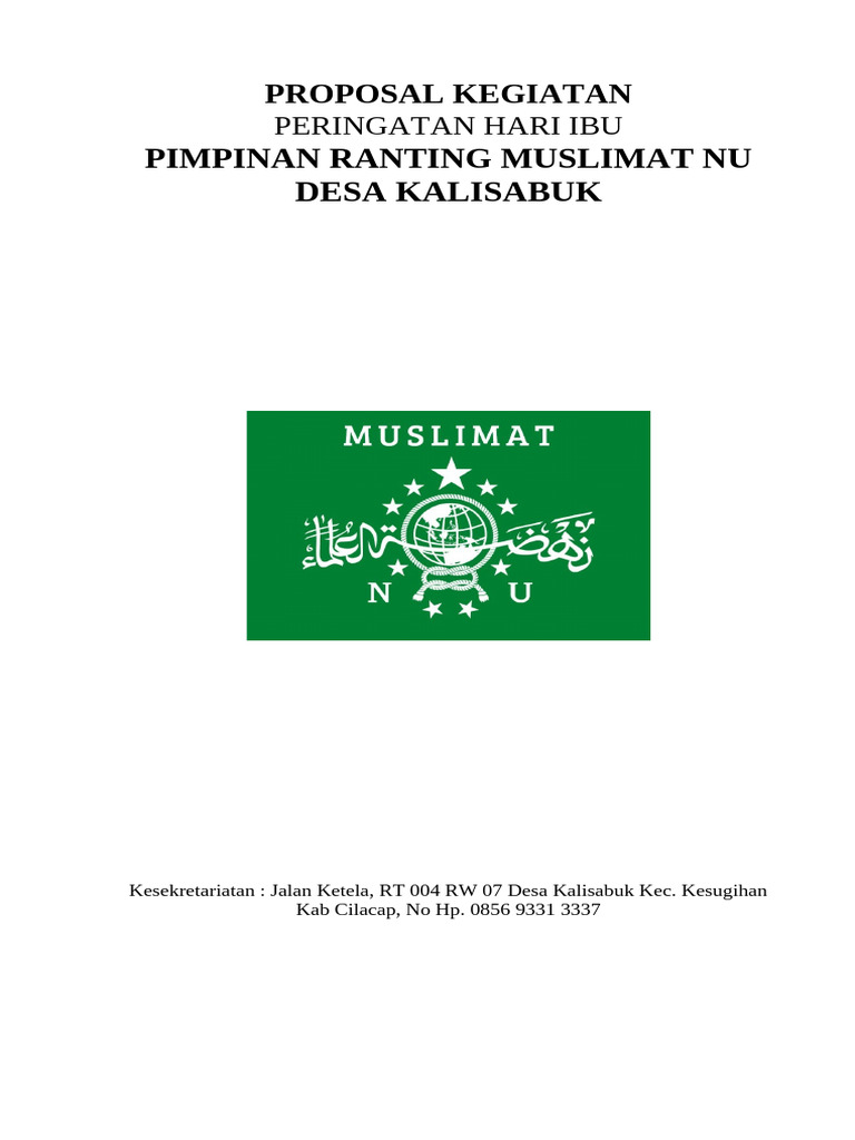 Proposal Hari Ibu | PDF