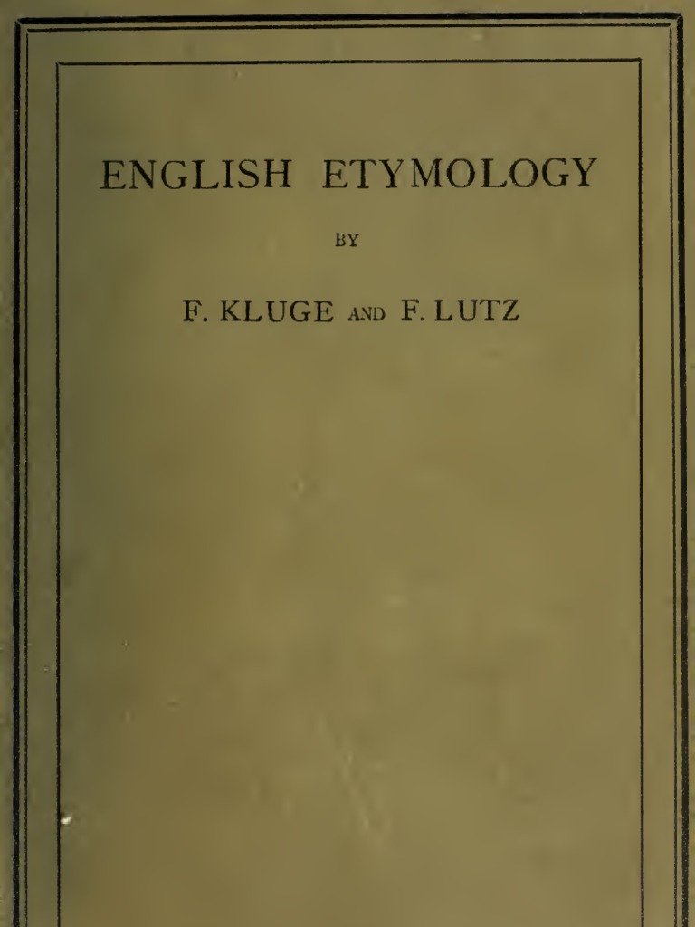 English Etymology | PDF