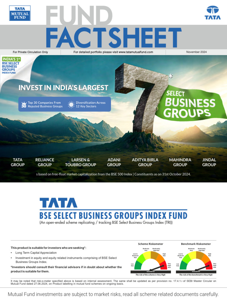 tata_mf_factsheet_-_november_2024 | PDF | Exchange Traded Fund ...