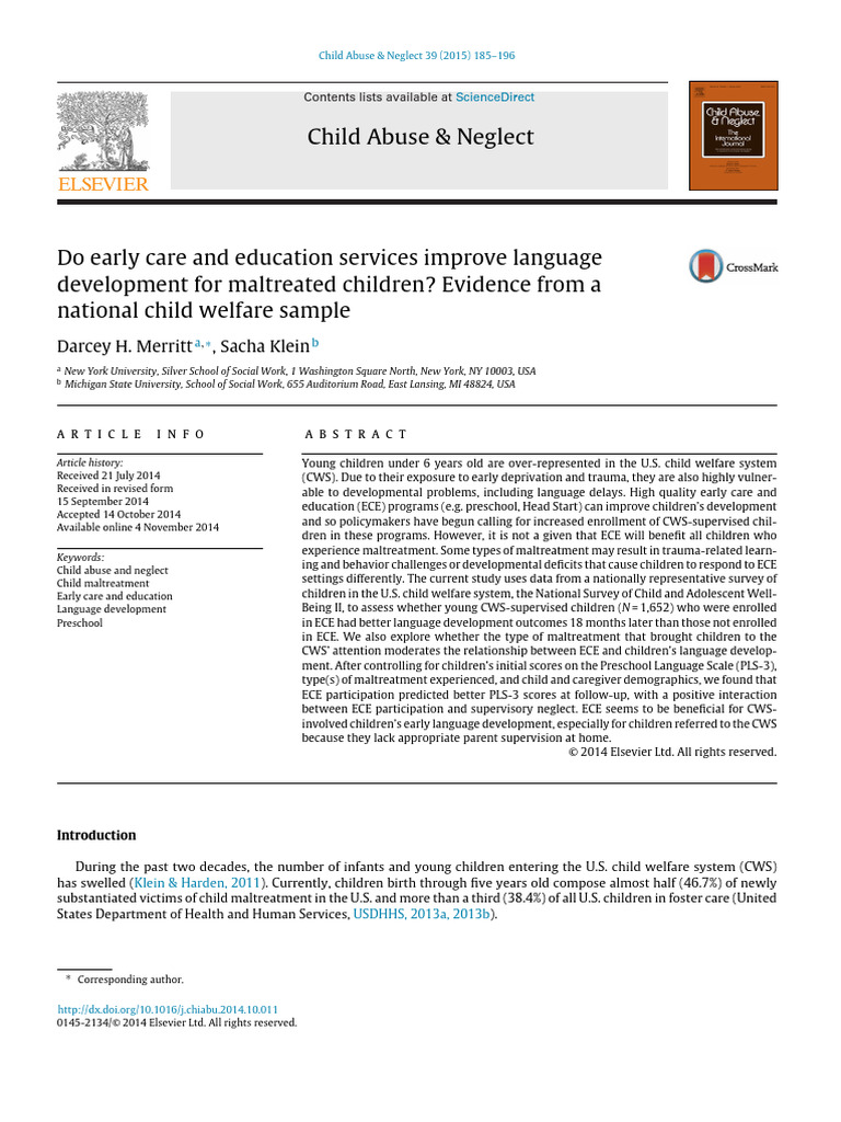 030 - Do Early Care and Education Services Improve Language | PDF ...