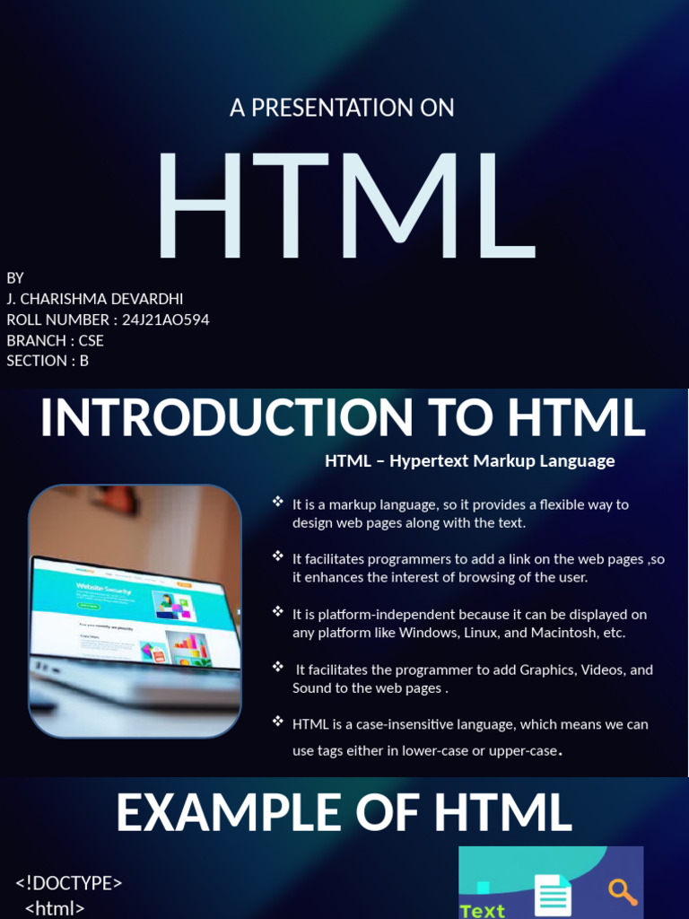 HTML 594 | PDF | Html | Html Element