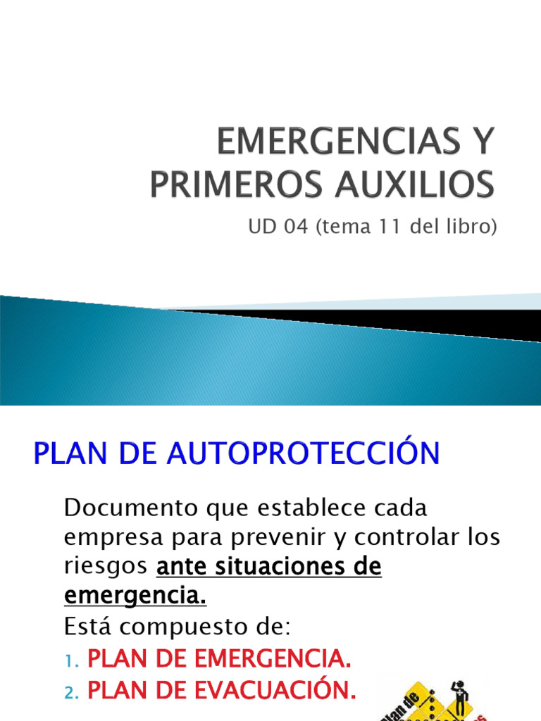 UD 04 EMERGENCIAS Y PRIMEROS AUXILIOS ( tema 11 del libro) | PDF | Reanimación cardiopulmonar ...