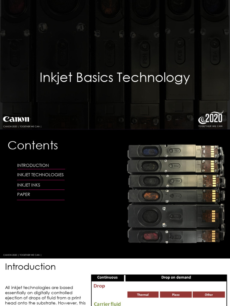 Inkjet Technology Overview and Insights | PDF | Printer (Computing ...