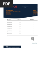Salary Invoice Template | PDF