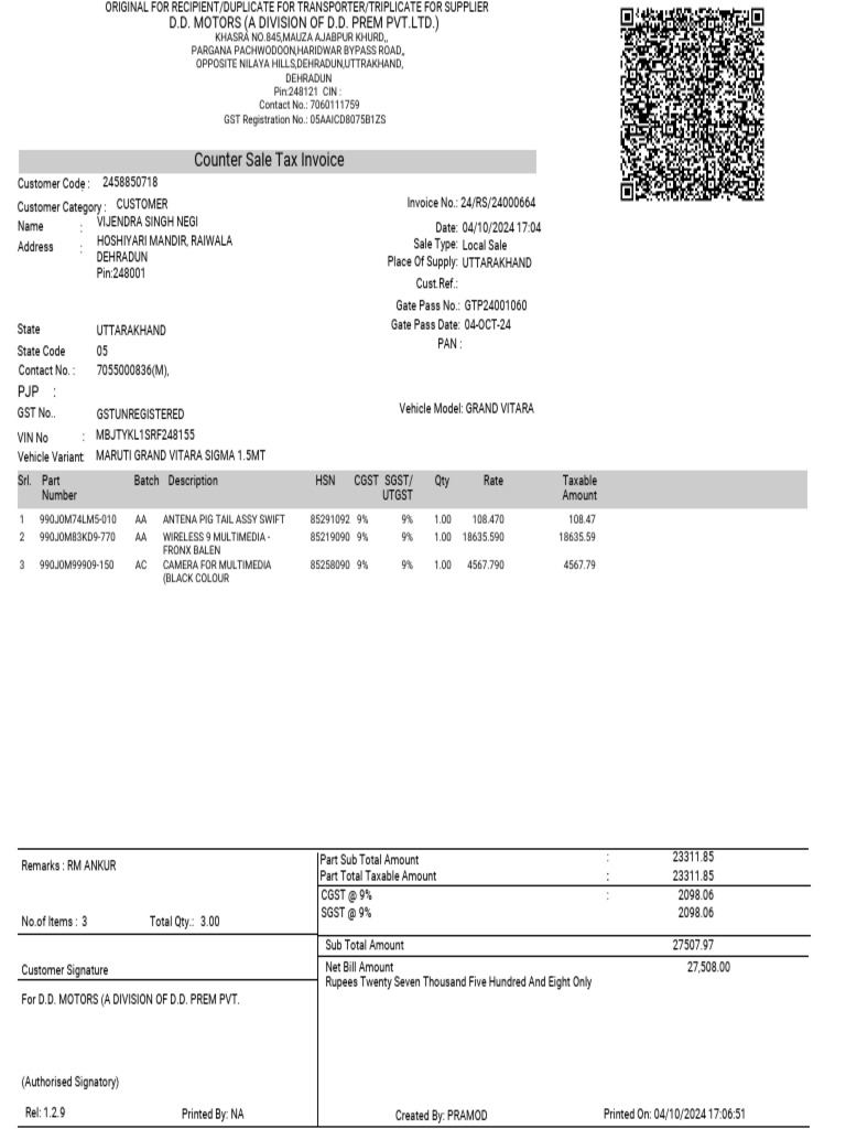 Vijendra Singh Negi | PDF | Payments | Governance