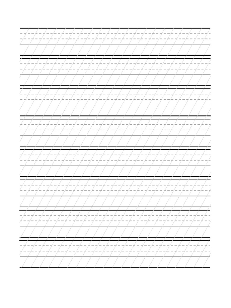 Blank Grid With Main Slant | PDF