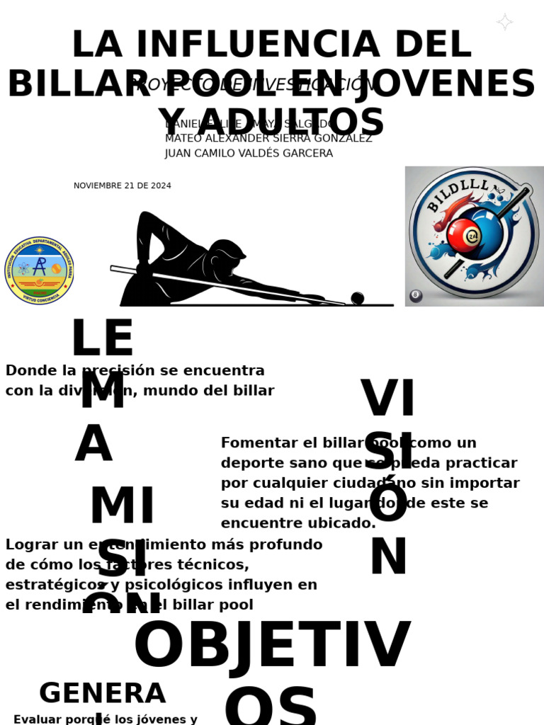 La Influencia Del Billar Pool en Jovenes y Adultos | PDF | Cue Sports ...