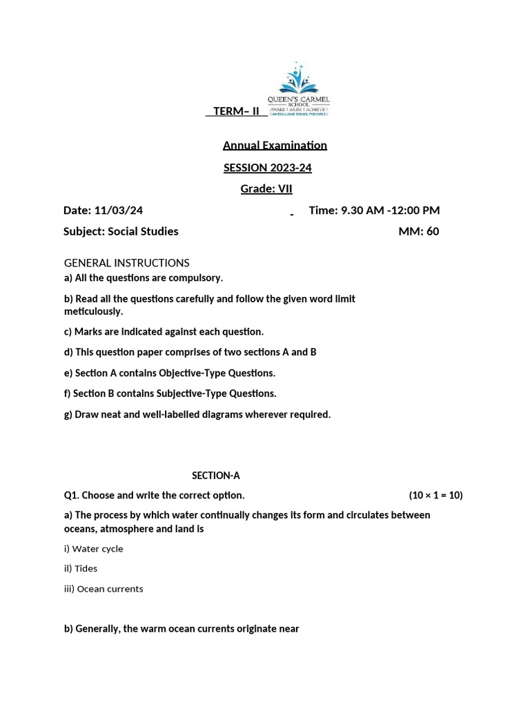 Grade Vii Final @ | PDF | Amazon Rainforest | Rainforest