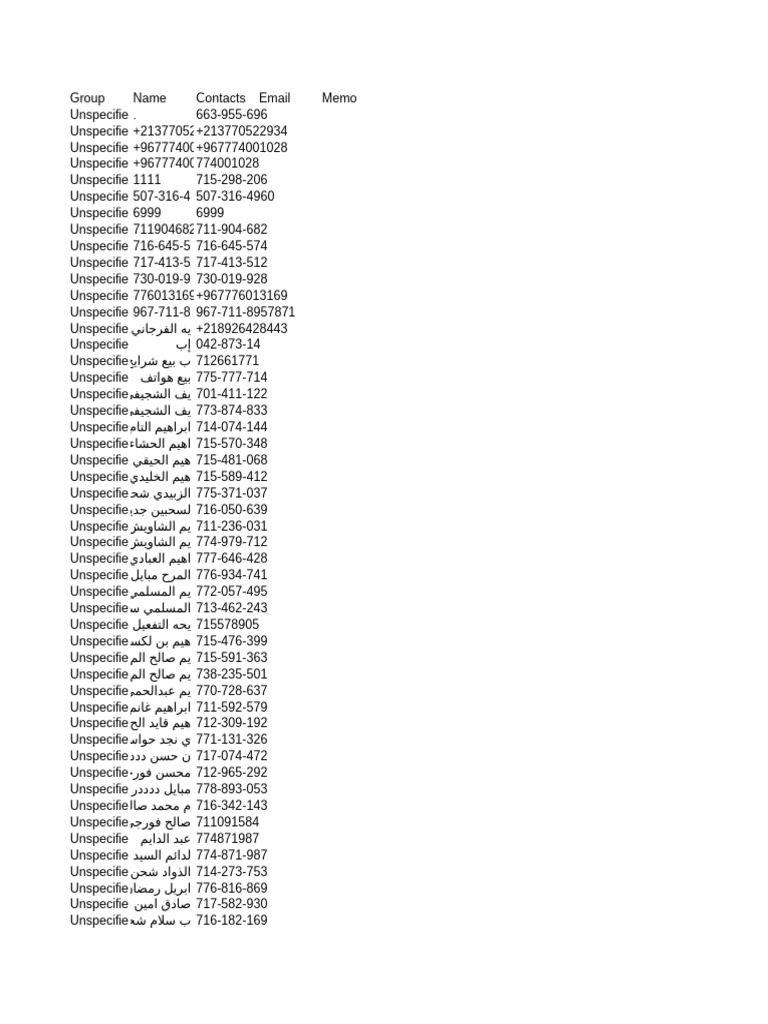 Simple Contacts 20240523 | PDF