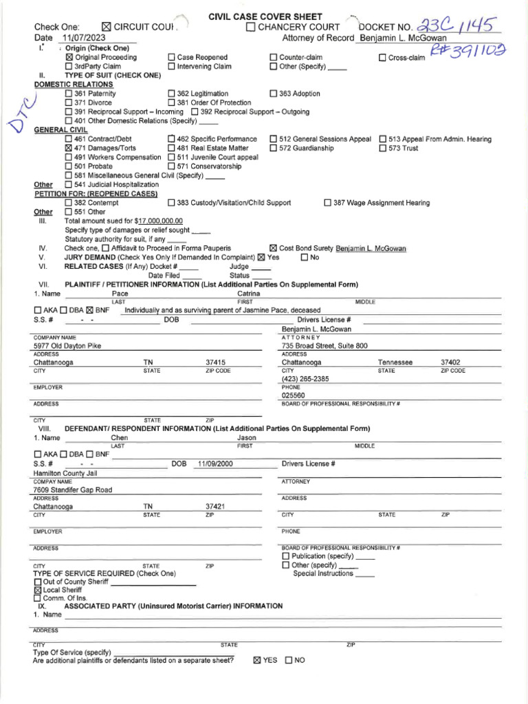 Pace Chen Lawsuit | PDF