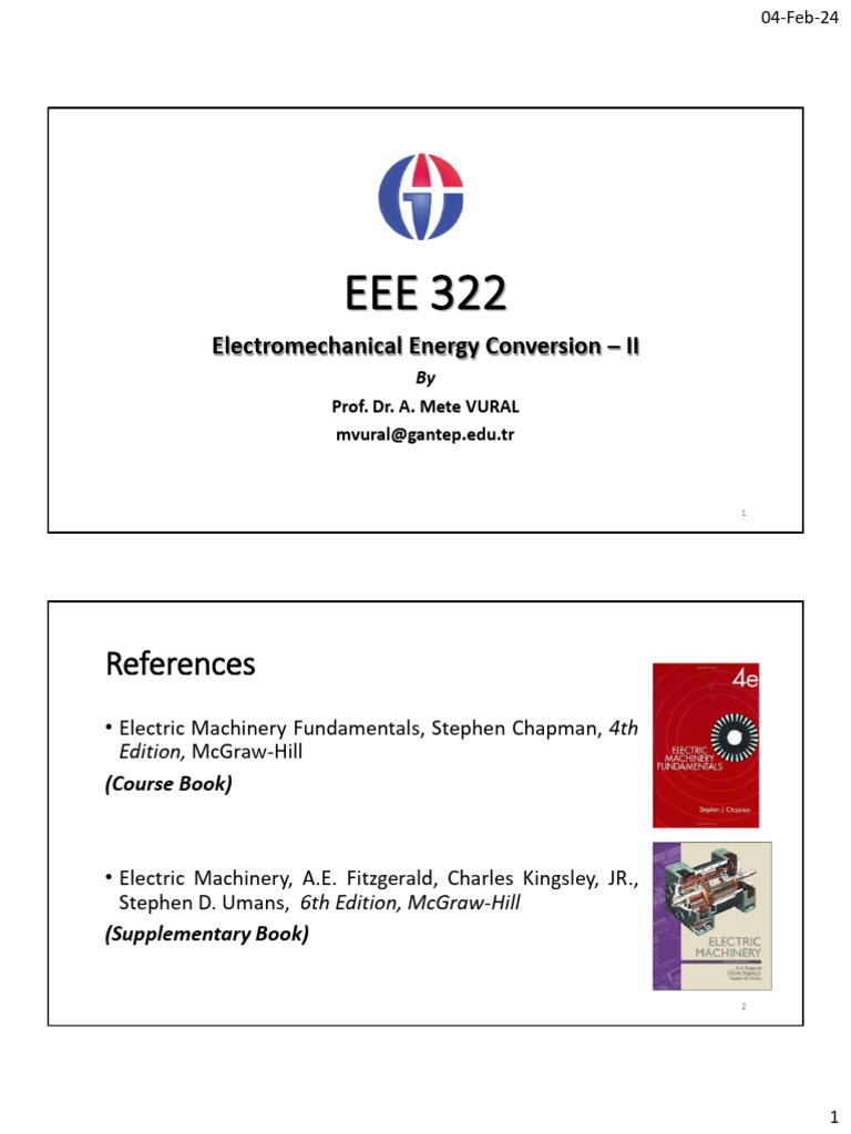 AC Machinery Fundamentals Guide | PDF | Electric Motor | Electromagnetic Induction