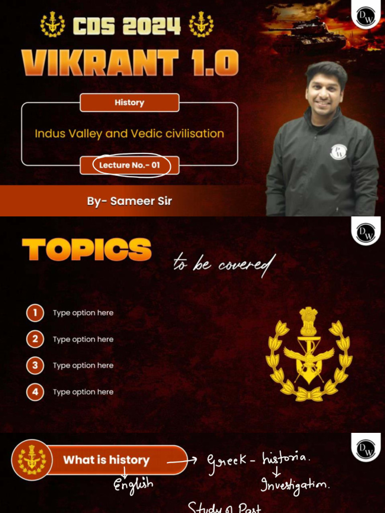 1 Indus Valley To Vedic | PDF