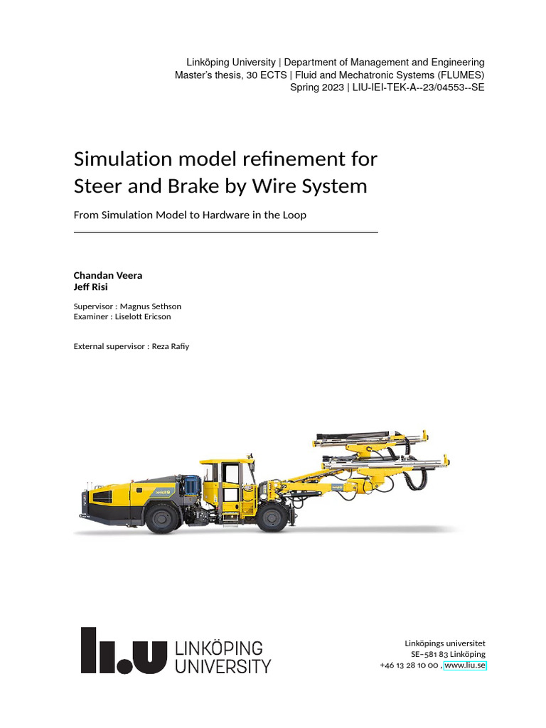 FULLTEXT01 | PDF | Brake | Steering