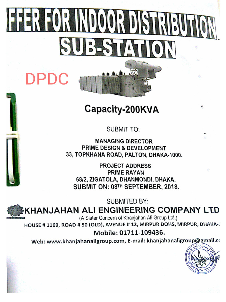 200 KVA Technical Data DPDC | PDF