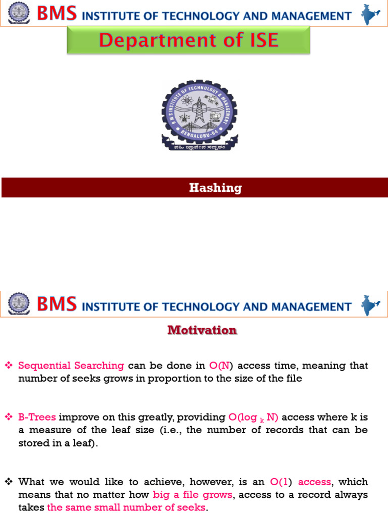 HAshing (ISE department) | PDF | Database Index | Computer Data