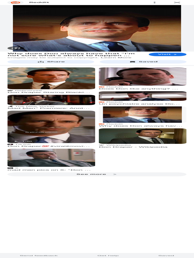 Dapper Mad Men Disgusted Face | PDF