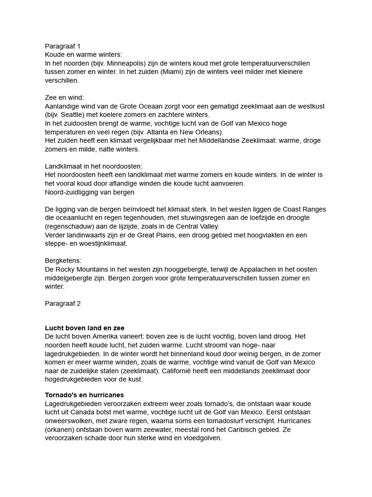 Aardrijkskunde Samenvatting | PDF