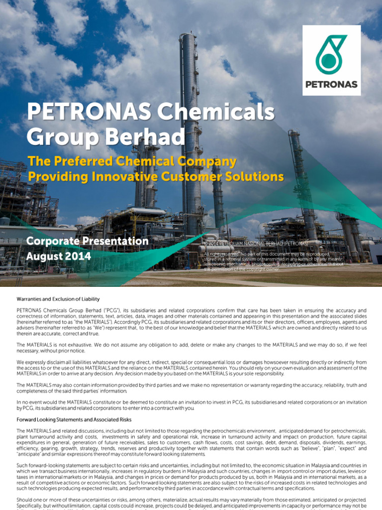 petronas-corp-pack-august-2014-booklet | PDF | Petroleum Industry