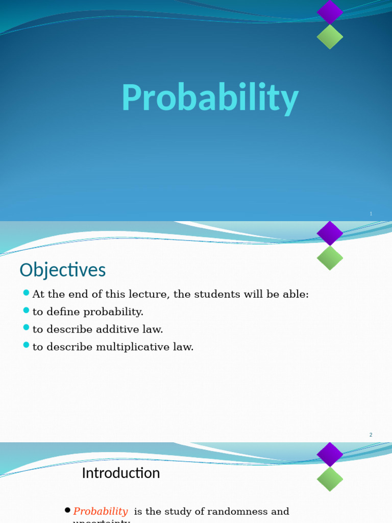 6 probability and Laws of probability-3 | PDF | Probability ...