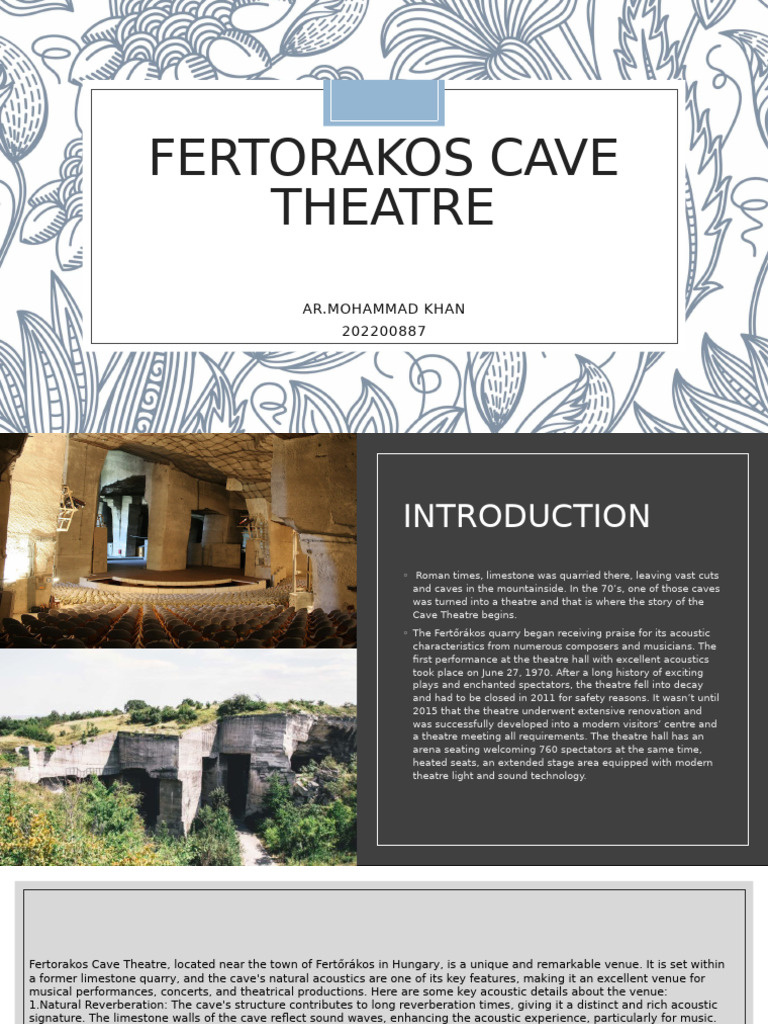 Fertorakos Cave Theatre | PDF | Cave | Acoustics