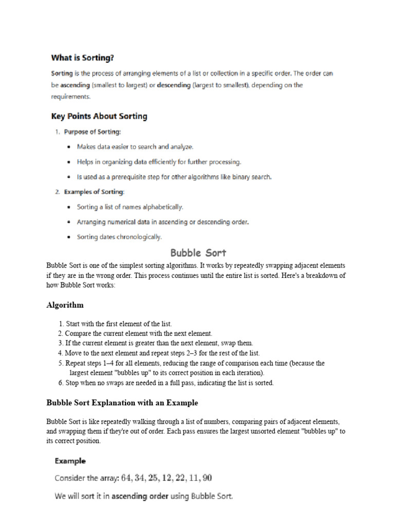 Bubble Sort _ Arrays | PDF Bubble Sort _ Arrays | PDF