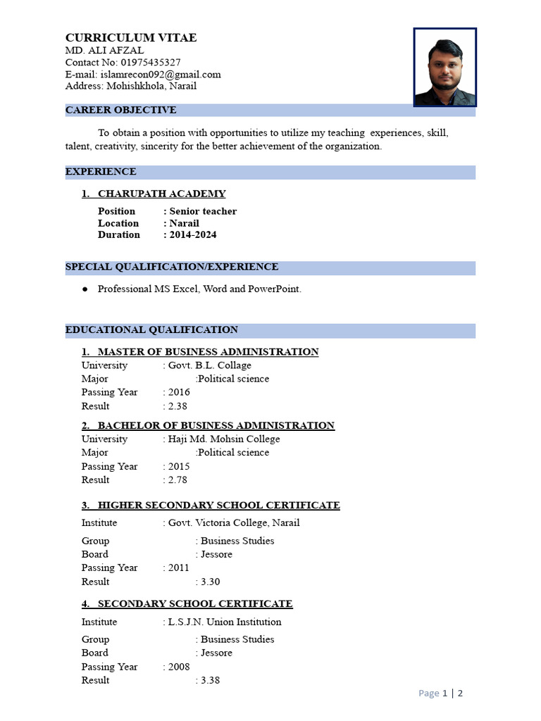 1727539666844_Tanvir Academy-CV Format (1) | PDF