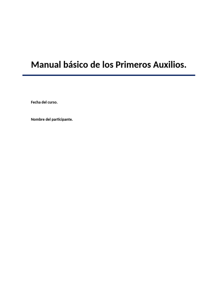 Manual de primeros auxilios 2017 | PDF | Reanimación cardiopulmonar | Quemar