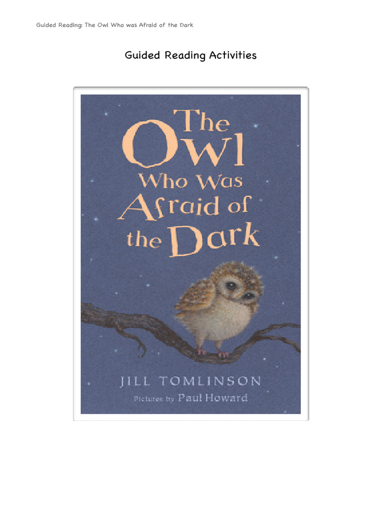 Guided Reading Activities: Guided Reading: The Owl Who Was Afraid of ...