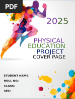 Physical Education Project Cover Page 1 | PDF