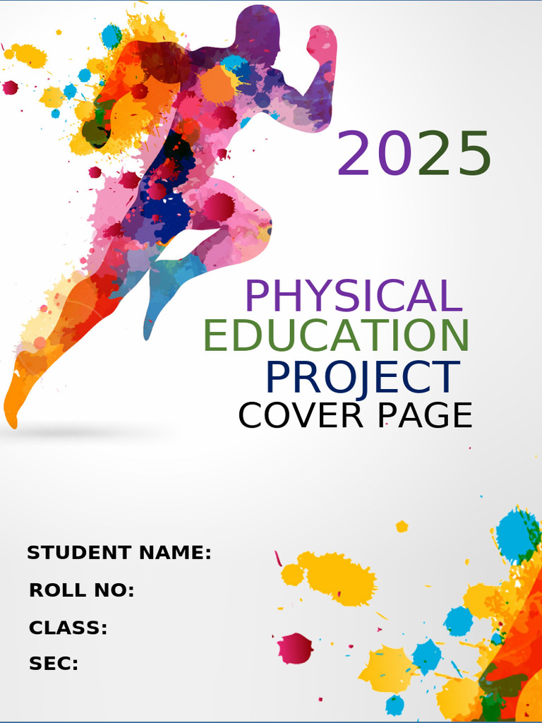 Physical Education Project Cover Page 1 | PDF