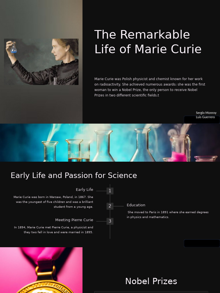 The Remarkable Life of Marie Curie | PDF