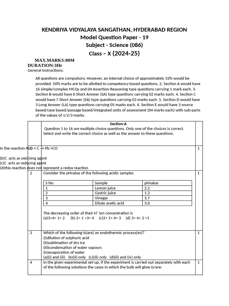 Model Question Paper 19 | PDF | Ethanol | Testicle