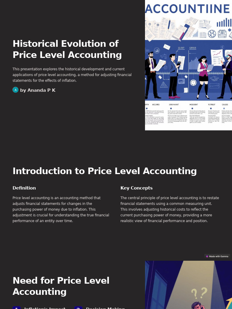 Historical Evolution of Price Level Accounting | PDF | Consumer Price ...