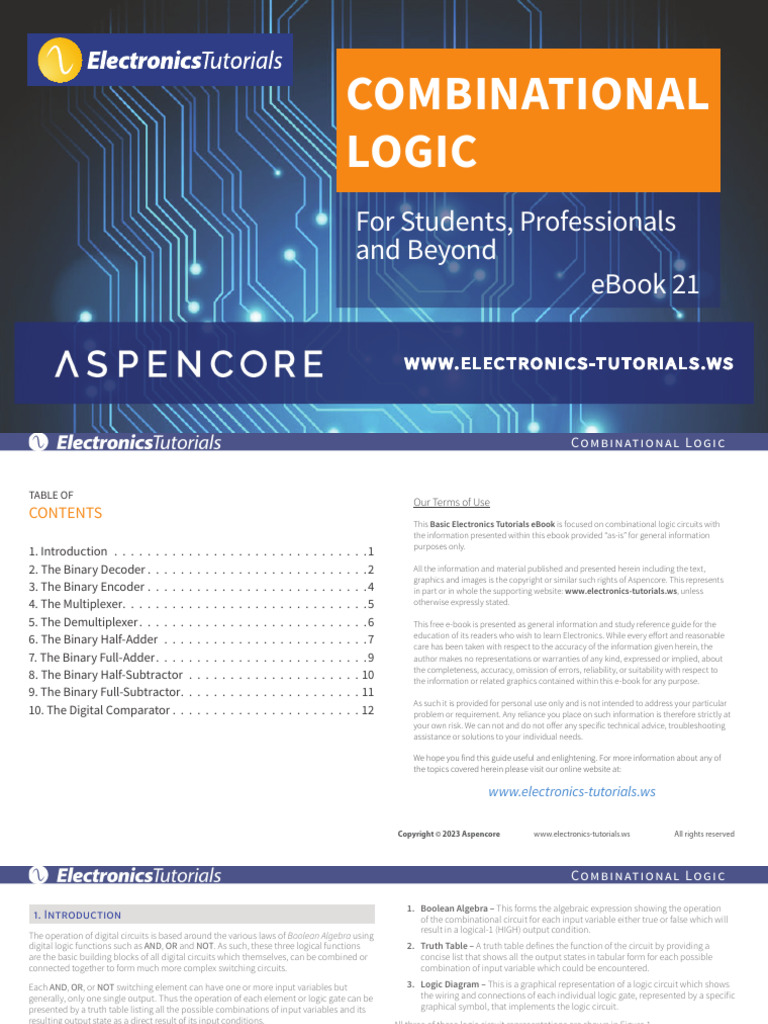 combinational-logic-ebook (1) | PDF | Logic Gate | Computer Engineering