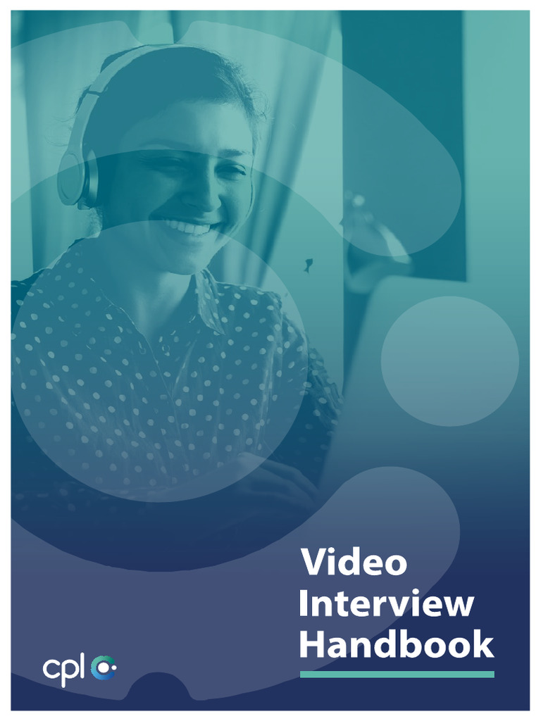 Video Interview Handbook by Cpl | PDF | Body Language | Job Interview