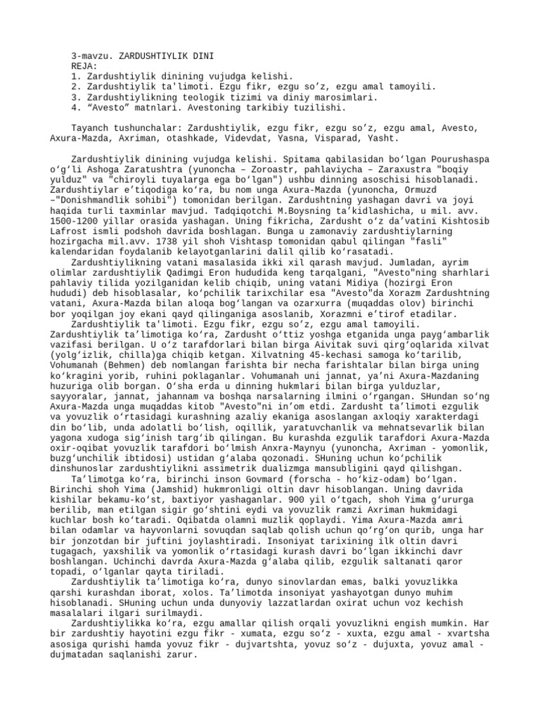 3 Mavzu. ZARDUS WPS Office | PDF