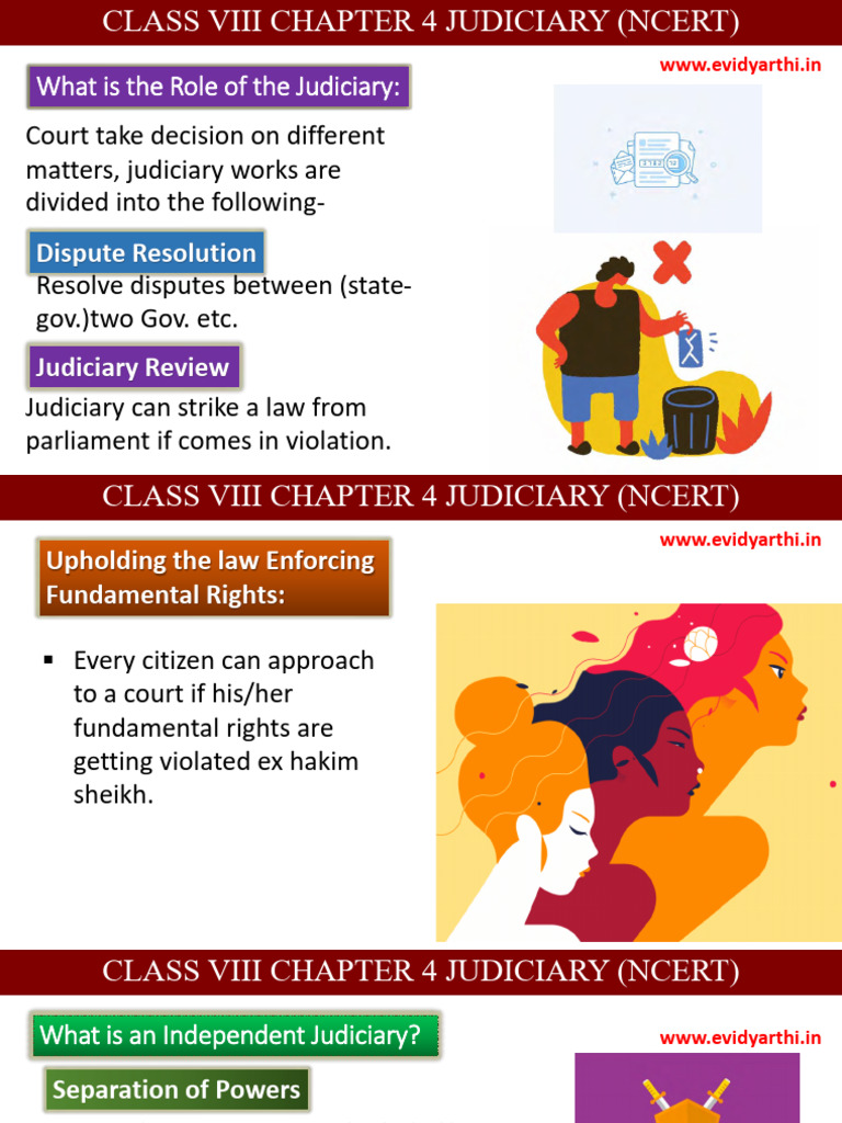 Notes Class 8 Civics Chapter 4 | PDF | Judiciaries | Appeal