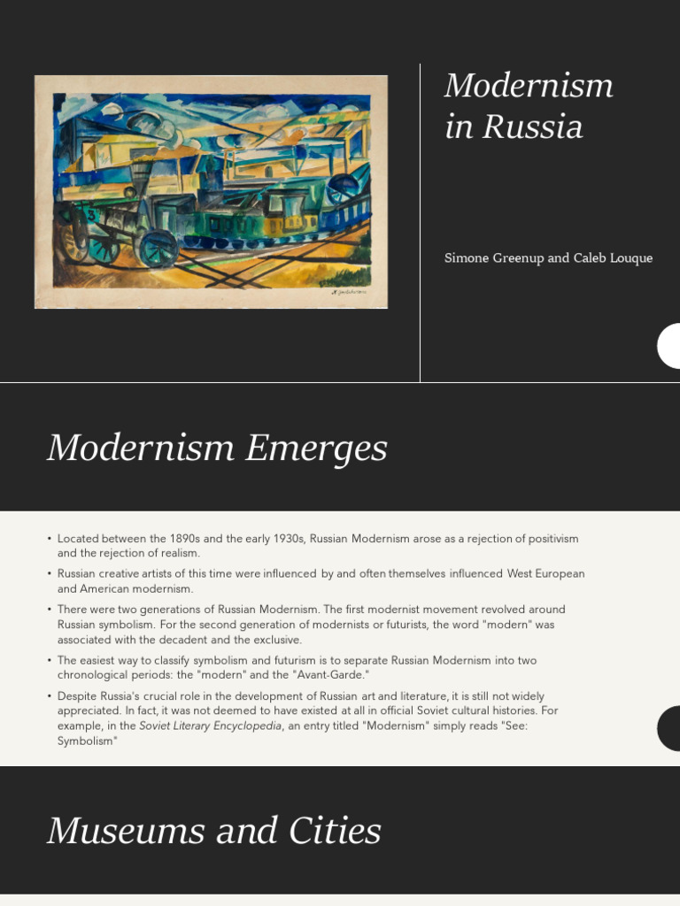 Modernism in Russia | PDF | Modernism | Movements
