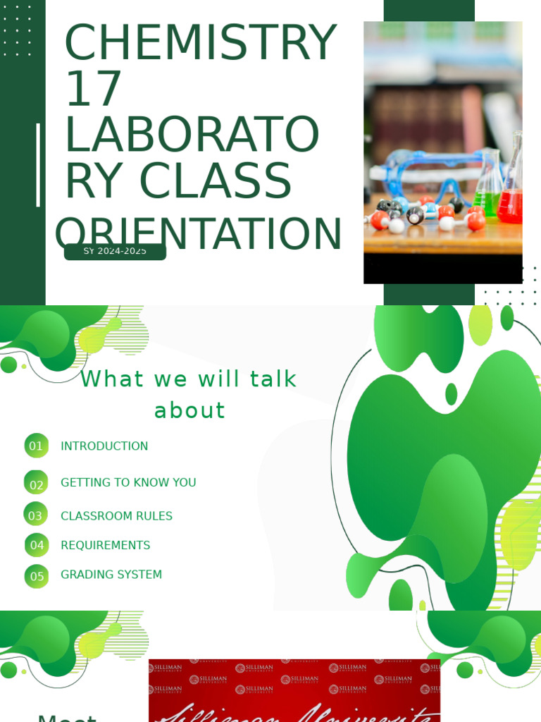 Chem 17 Laboratory Class Orientation 2024 25 | PDF