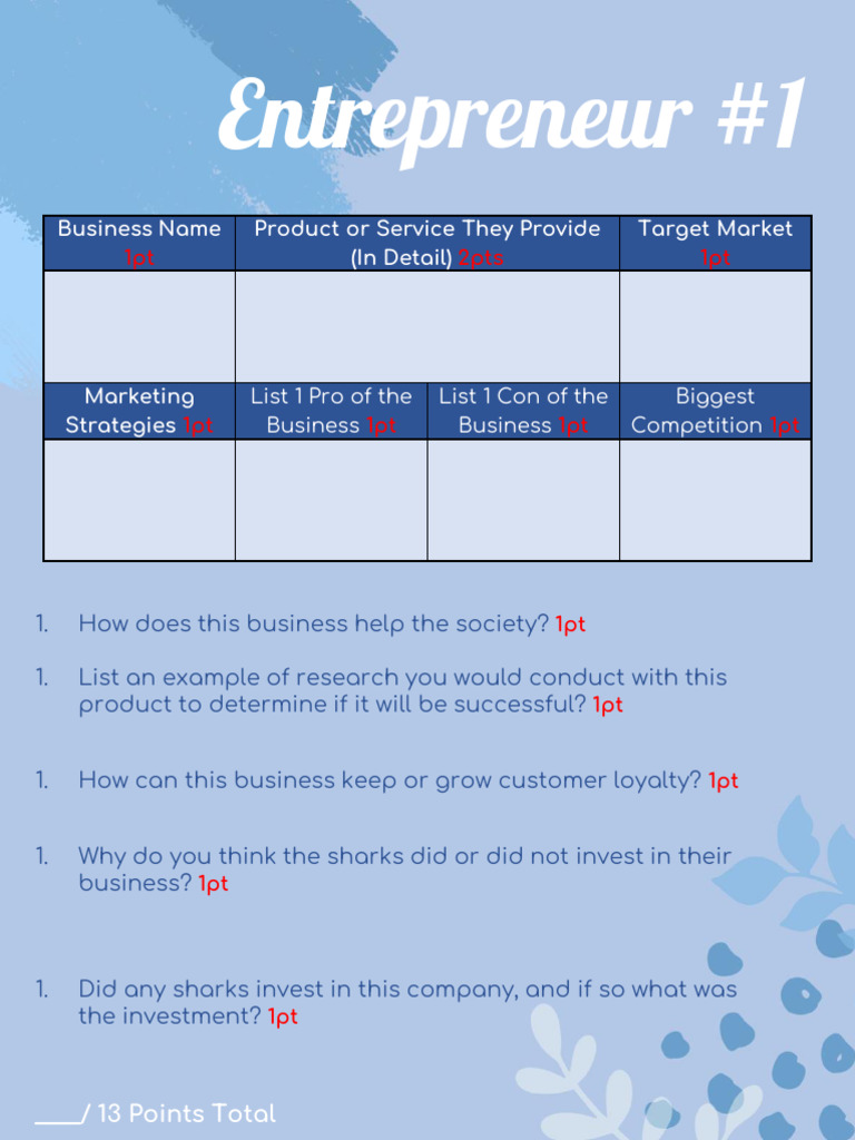 Kami Export - Shark Tank Reflection Extra Credit | PDF | Mass Media ...