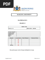 Grade 12 Math Assignment 2025 Term 2 | PDF | Mathematics