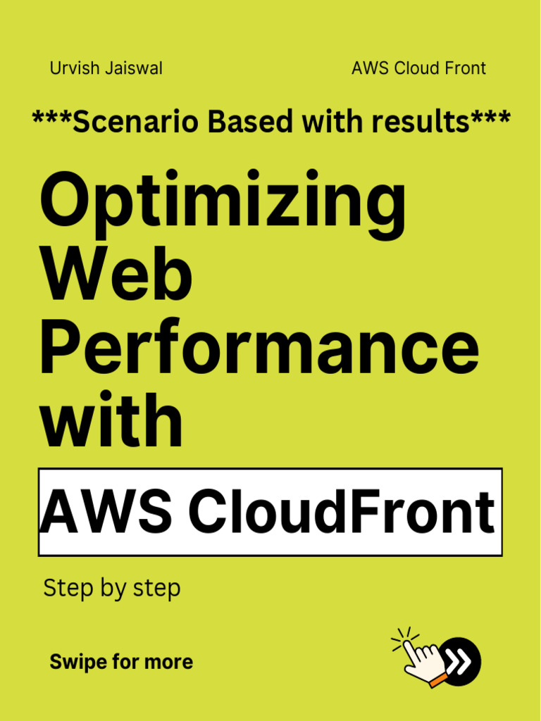 Optimizing Web Performance With AWS Cloudfront | PDF | Cache (Computing) | Amazon Web Services